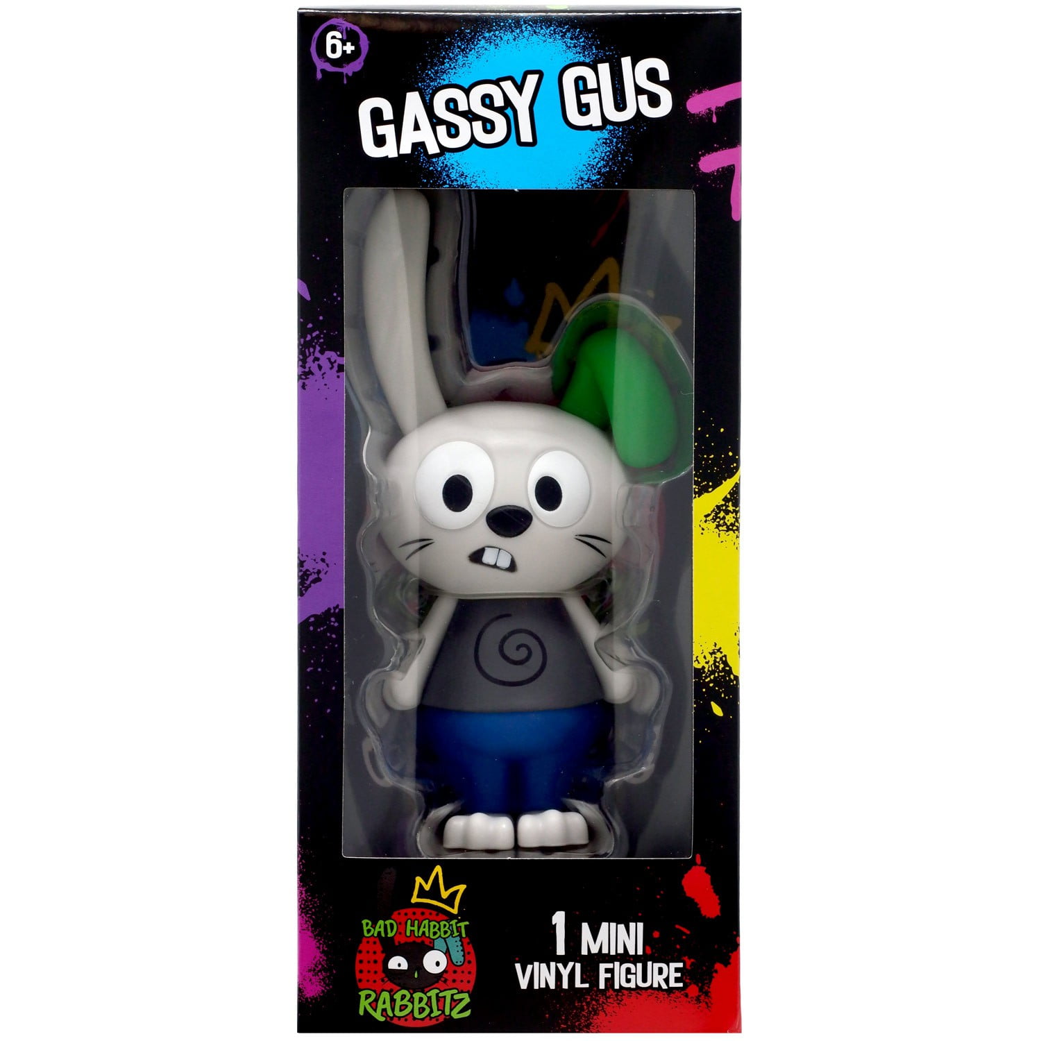 Bad Habbit Rabbitz Series 1 Gassy Gus Mini Figure Pack - Walmart.com