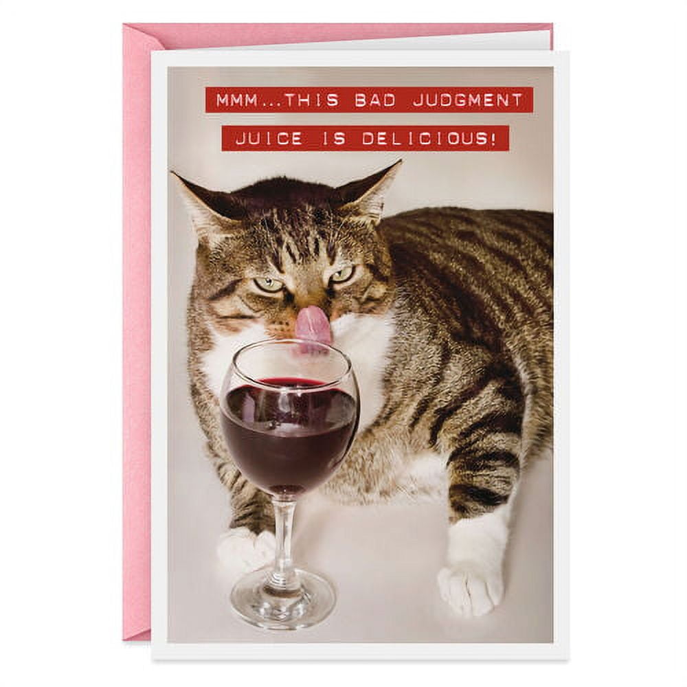 Bad Cat Birthday Card