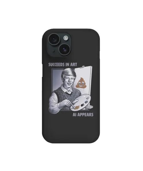 Bad Luck Me Funny Unlucky Quote Art Phone Case for iPhone 16 15 14 13 ...
