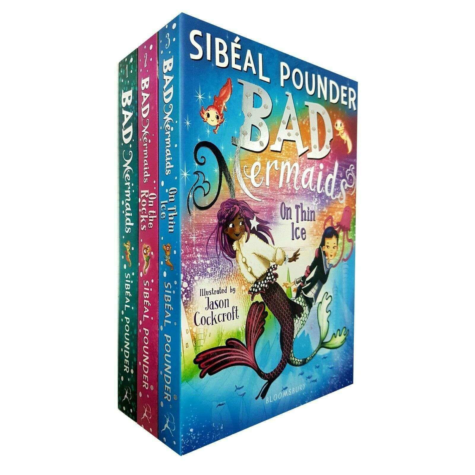 Sibeal Pounder Bad Mermaids 3 Books Set Collection On Thin Ice, On the ...