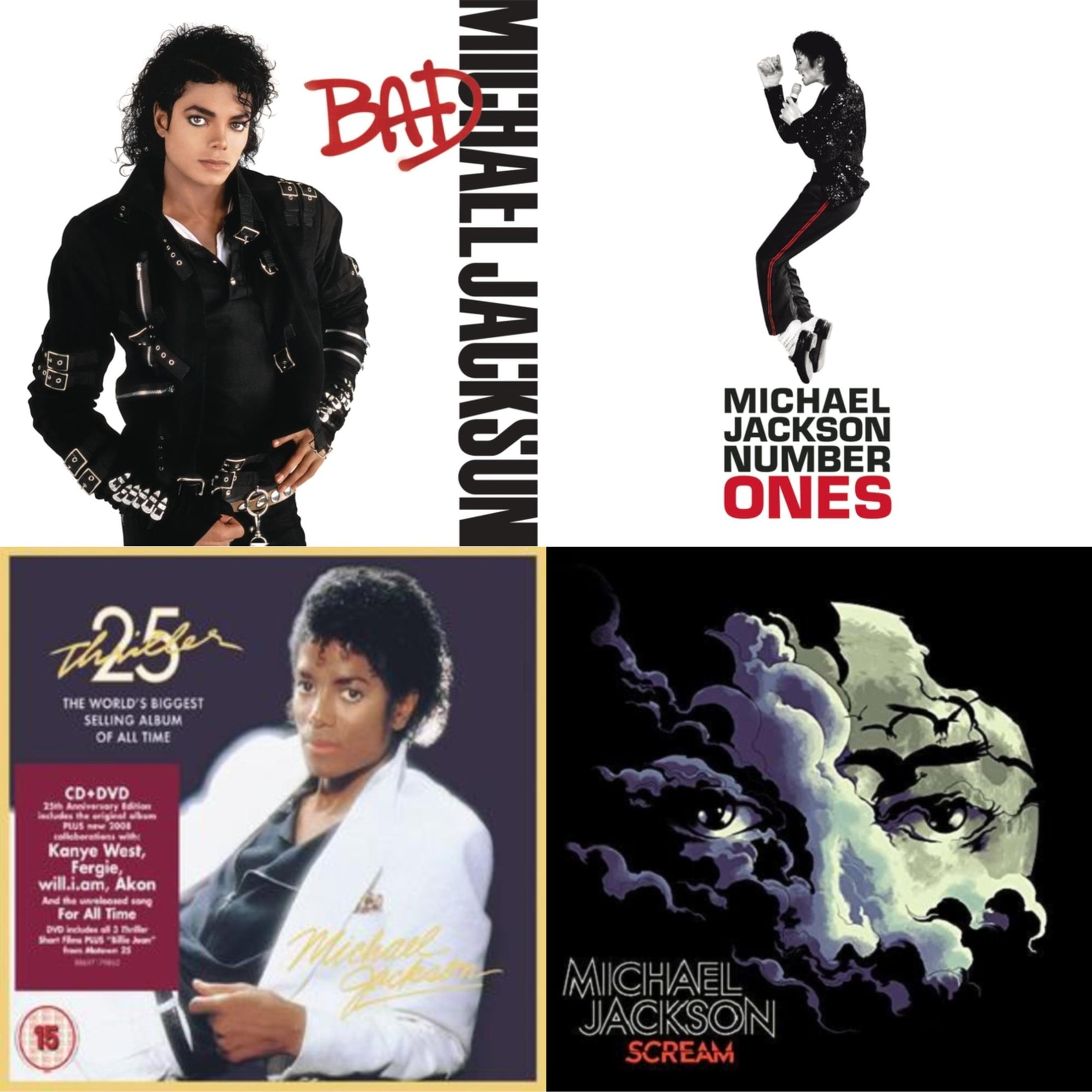 Bad & Number Ones & Thriller (25Th Anniversary Legacy Edition) & Scream ...