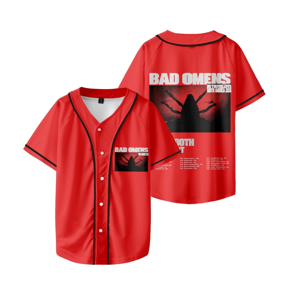 Bad Omens Do You Feel love North America 2026 Tour Date Print Baseball ...