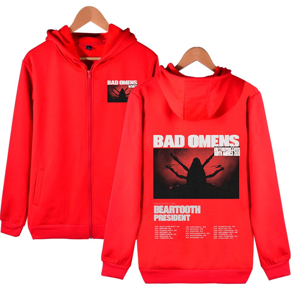 Bad Omens Do You Feel love North America 2026 Tour Date Print Zipper ...