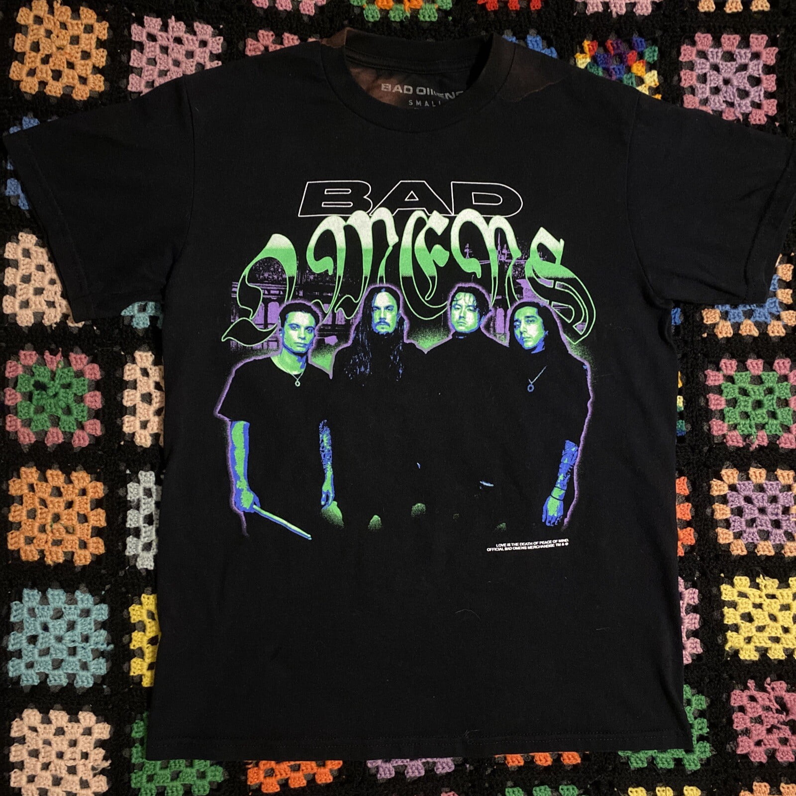 Bad Omens The Death Of Peace Of Mind T-Shirt Small Logo On Back ...