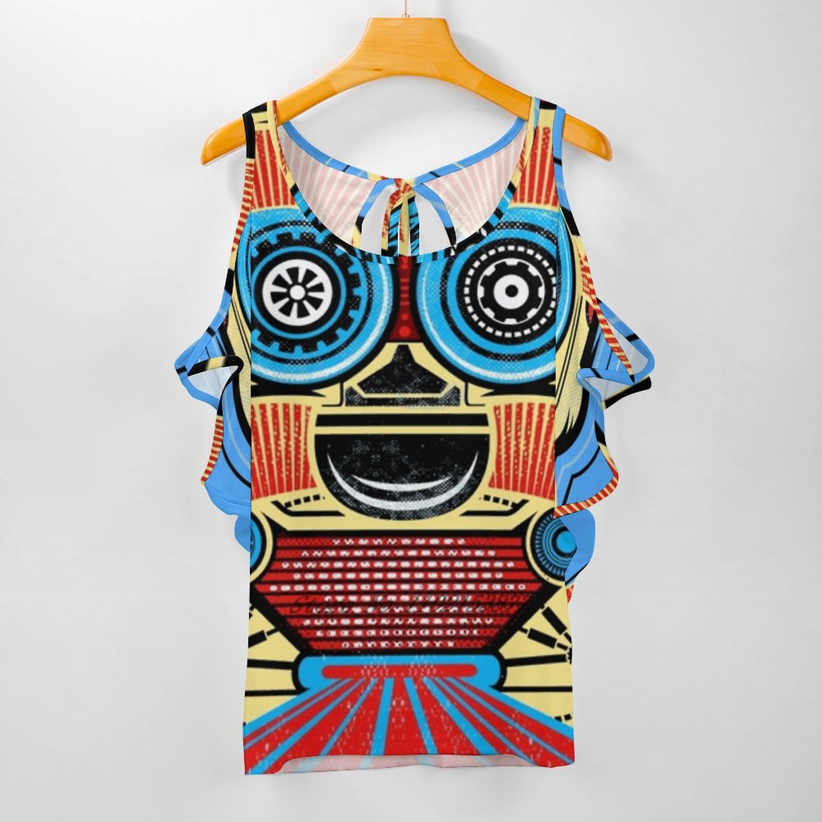 Bad Robot! Woman Tshirts Printed Tops Zipper V-Neck Top Fashion Graphic ...