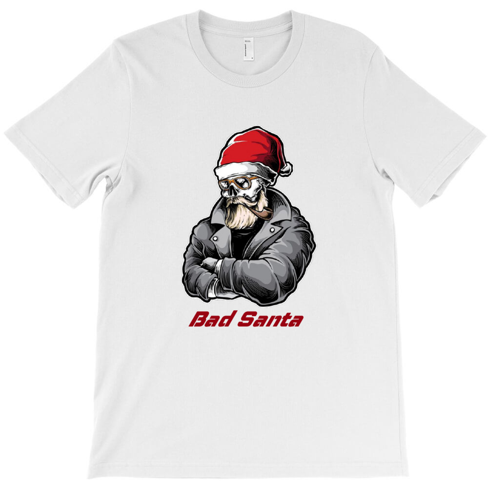 Bad Saint Nicholas Themed Edgy and Humorous Graphic Design for Holiday ...