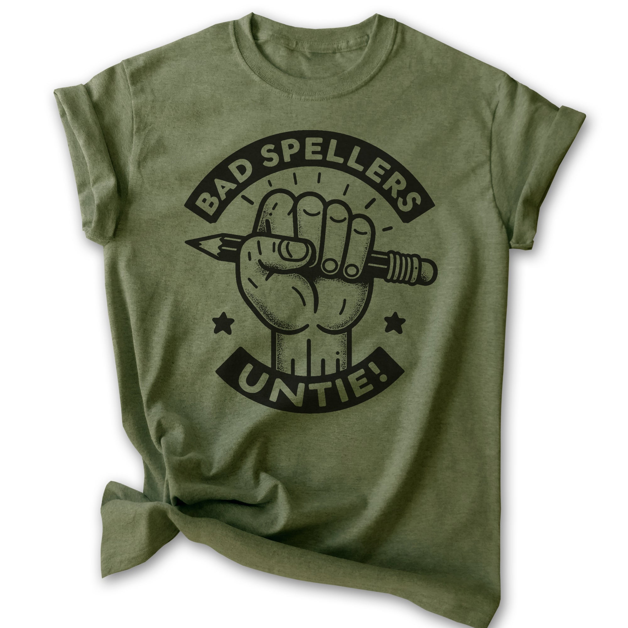 Bad Spellers Untie T-shirt, Unisex Women's Men's Funny Spelling Bee ...