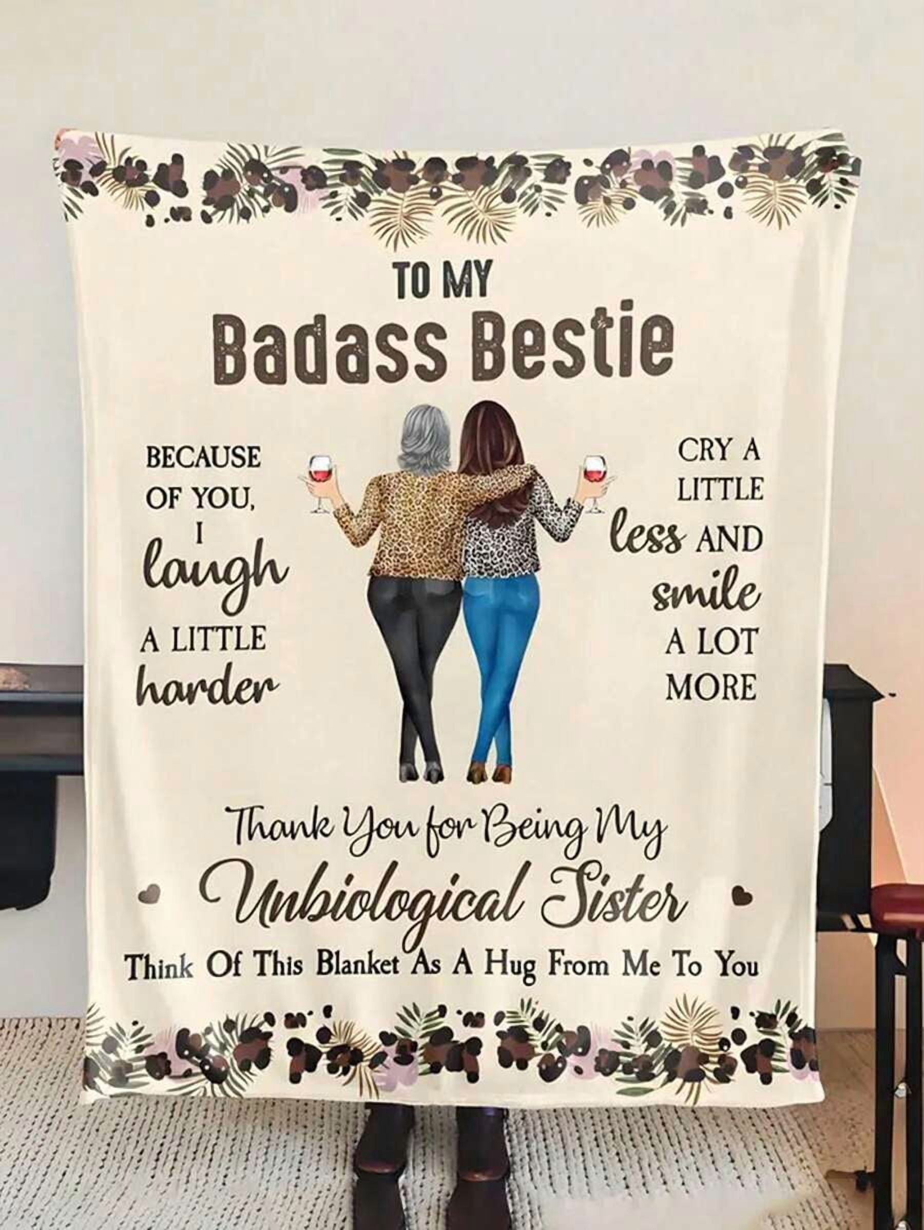 To My Bad-Ss Bestie Blanket Thank You Friendship Gift Personalized ...