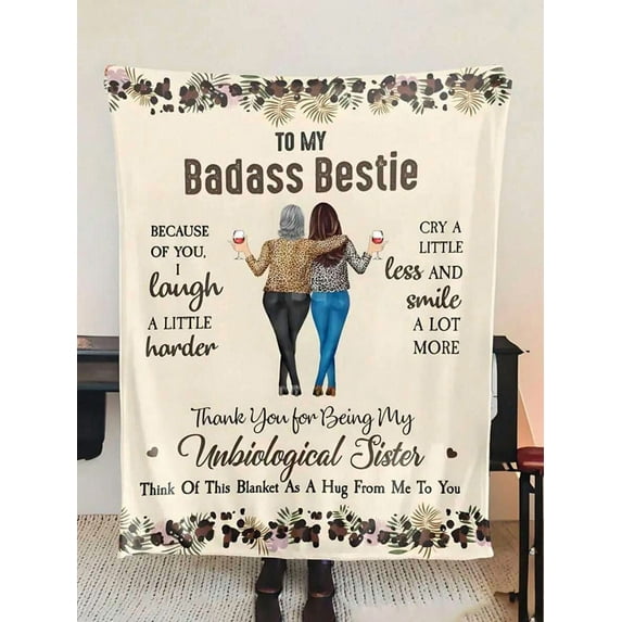 To My Bad-Ss Bestie Blanket Thank You Friendship Gift Personalized ...