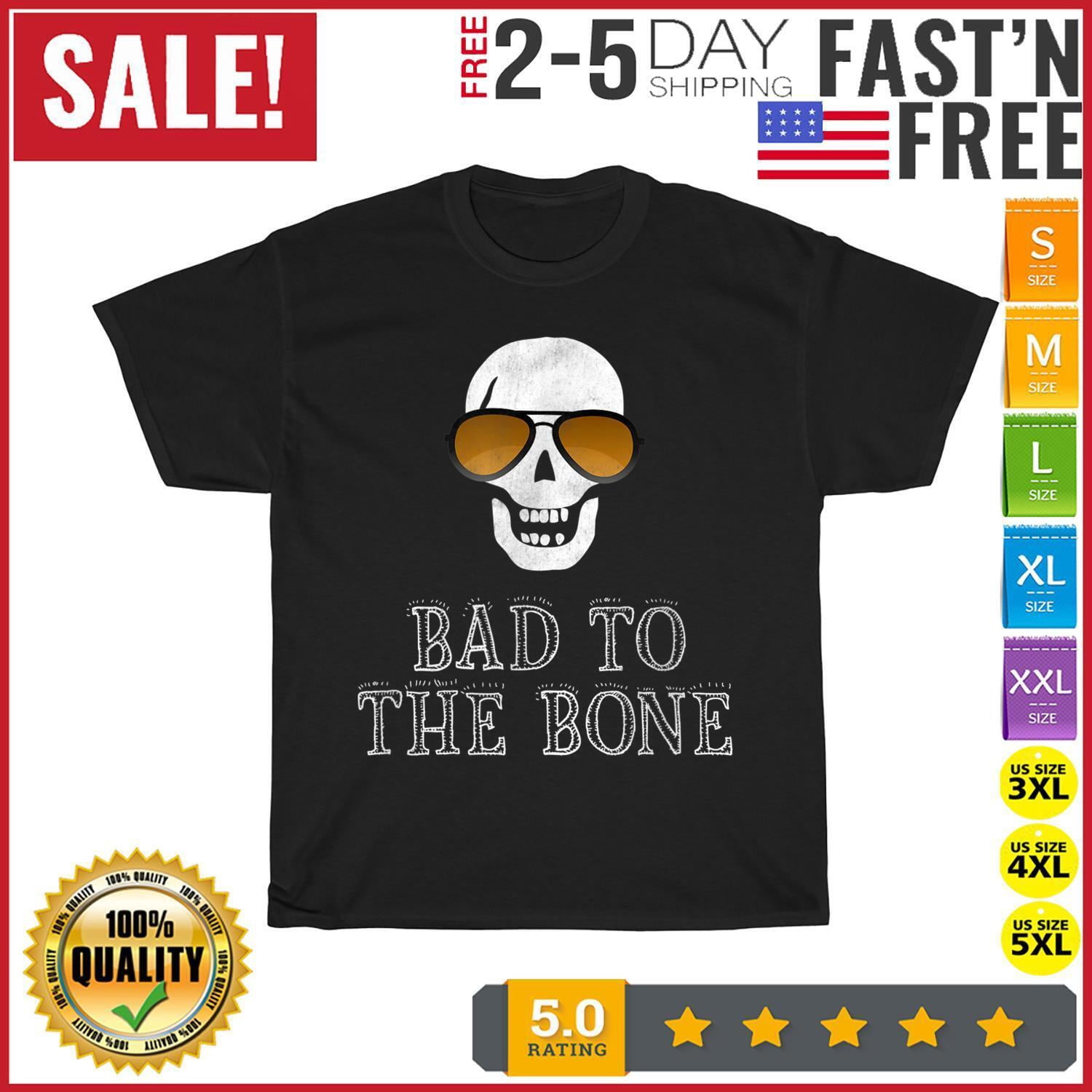 Bad To the Bone Vintage T Shirt Men Fashion 2023 Women T Shirt Short ...