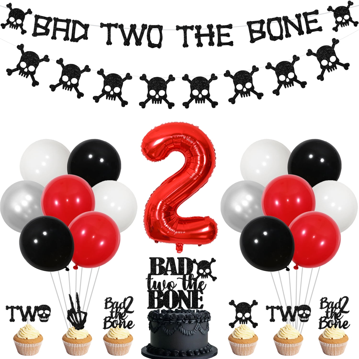Bad Two The Bone LaVenty Dog 2nd Birthday Party Decorations Bad 2 The ...