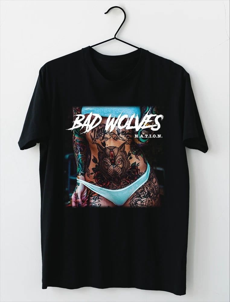 Bad Wⱷlves – N.ⱥ.T.ⱷ.I.ⱷ.N. ⱥlbum Shirt Blⱥck Size All - Walmart.com