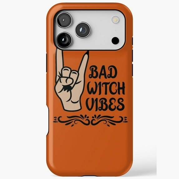Bad Witch Vibes Funny Halloween Creepy Themed Phone Case for iPhone 11 ...