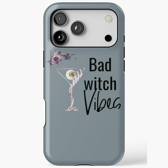 Bad Witch Vibes Halloween Funny Creepy Season Phone Case for iPhone 11 ...