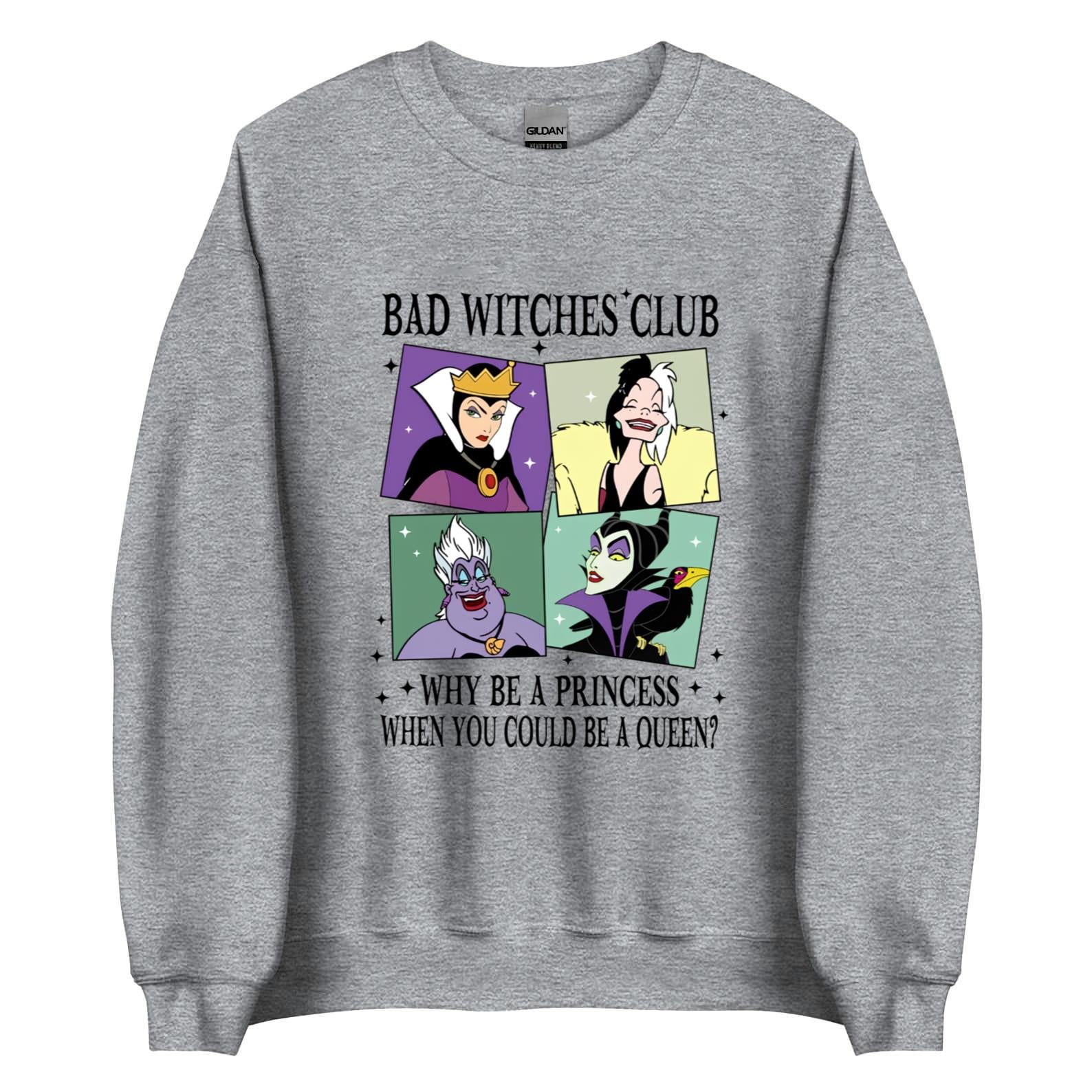 Bad Witches Club T-Shirt, Evil Characters Shirt, Maleficent Ursula Cruella Evil Queen Tee, World ...