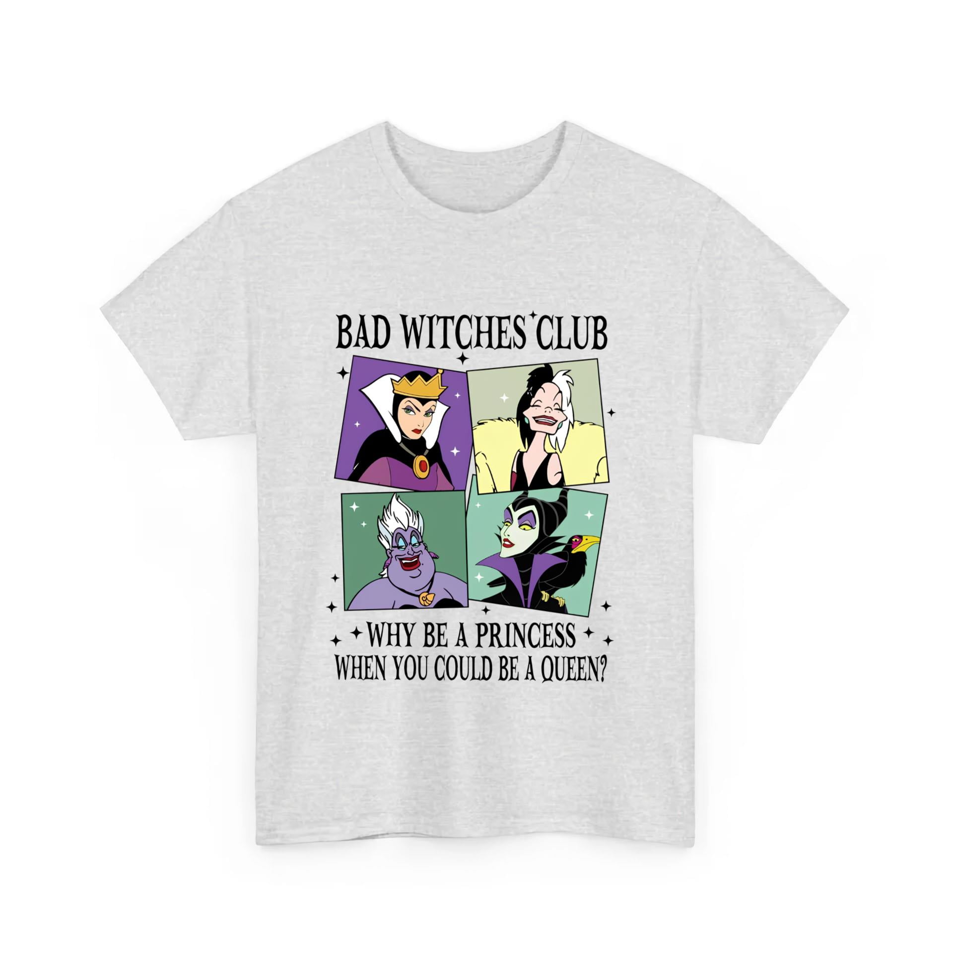 Bad Witches Club T-Shirt, Evil Characters Shirt, Maleficent Ursula Cruella Evil Queen Tee, World ...