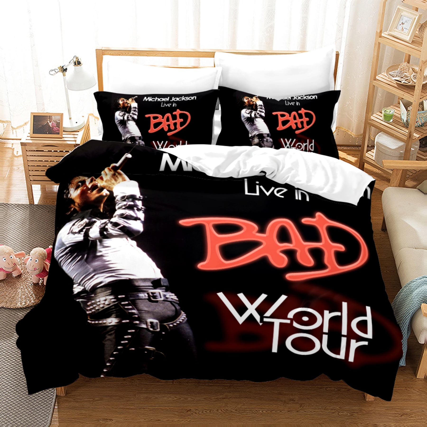 "Bad" World Tour Duvet Cover & Pillowcase Set Iconic Concert ...