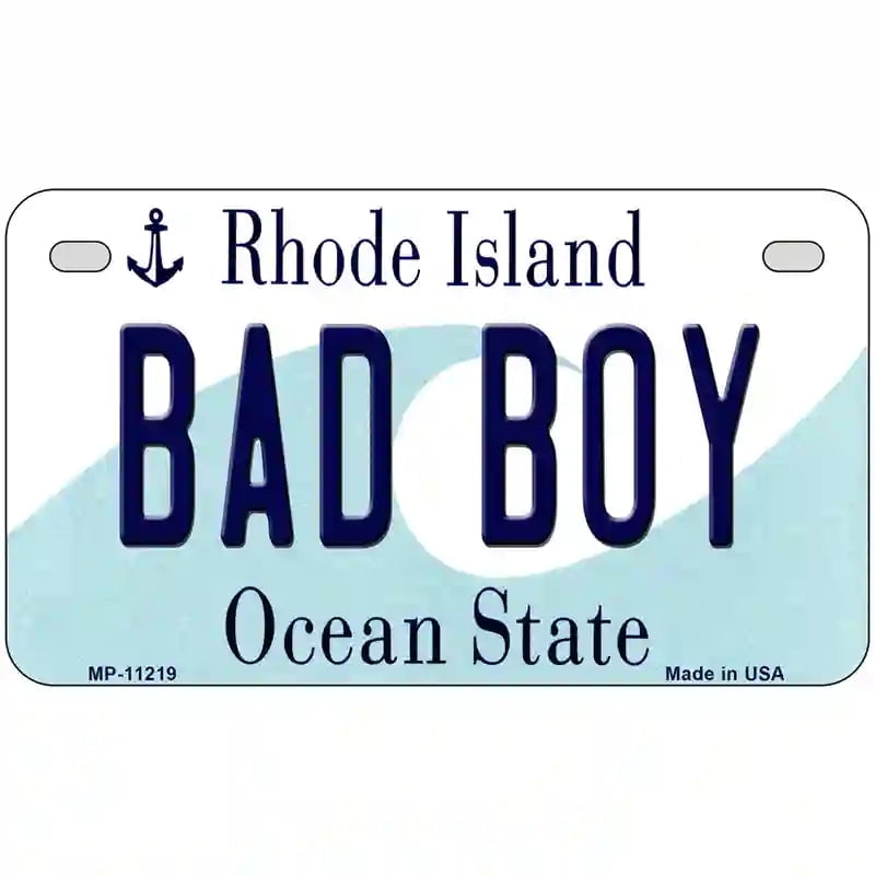 Bad b0y Rhode Island State License Plate Novelty License Plate 7" x 4 ...