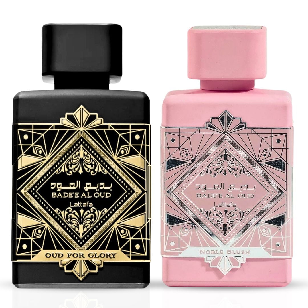 Bad'ee Al Oud Glory & Noble Blush EDP Sprays 100ML (3.4 OZ) By Lattafa ...