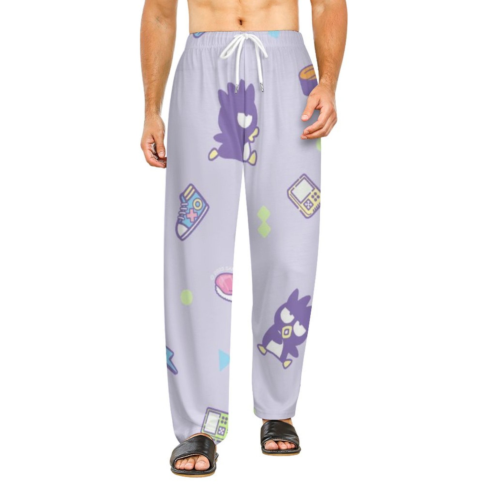 BadBadtz-maru Men's elastic waist straight leg pajama pants 4XL ...