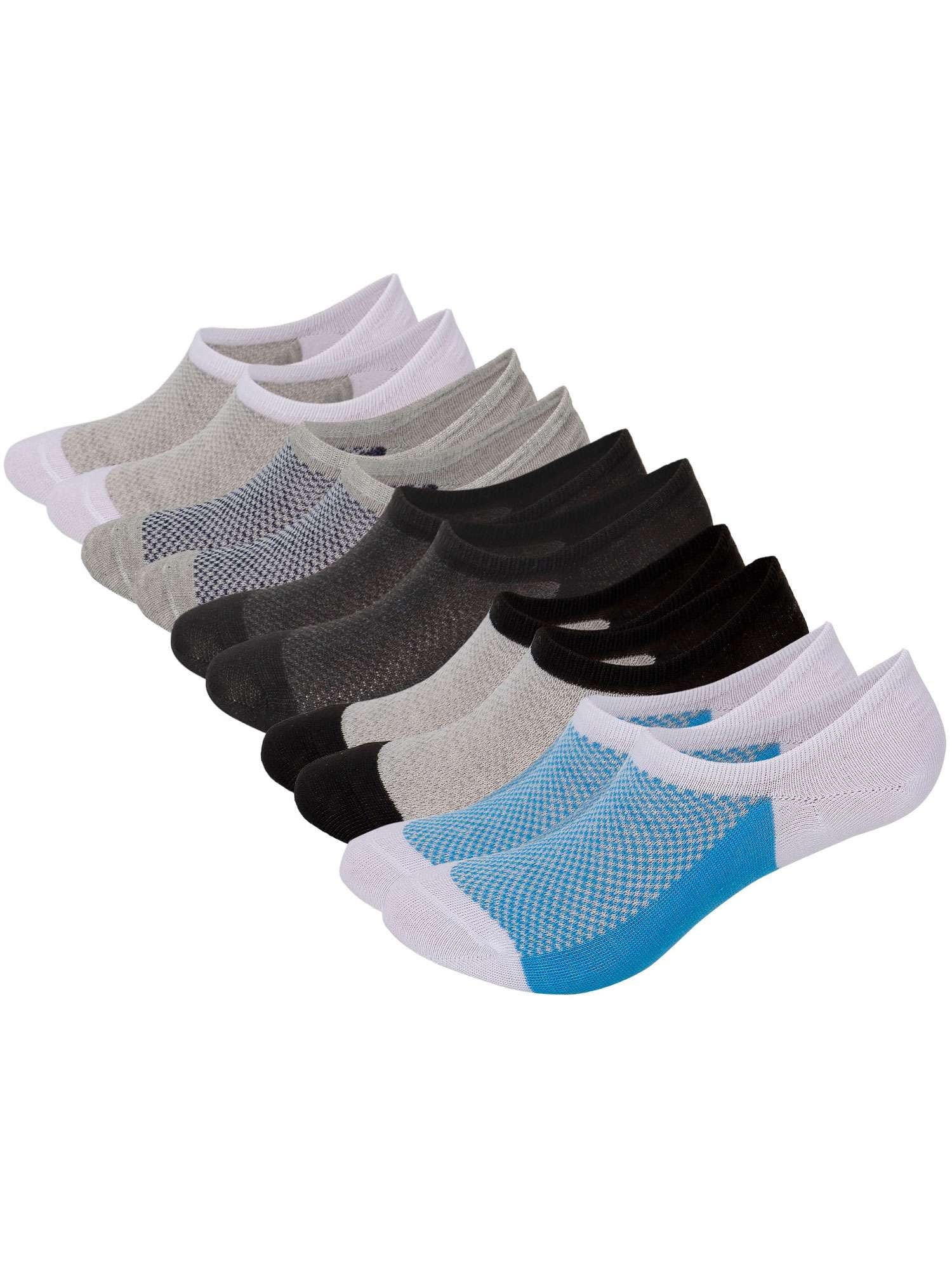 BadPiggies 10 Pairs Mens No Show Socks, Loafer Sneakers Low Cut ...