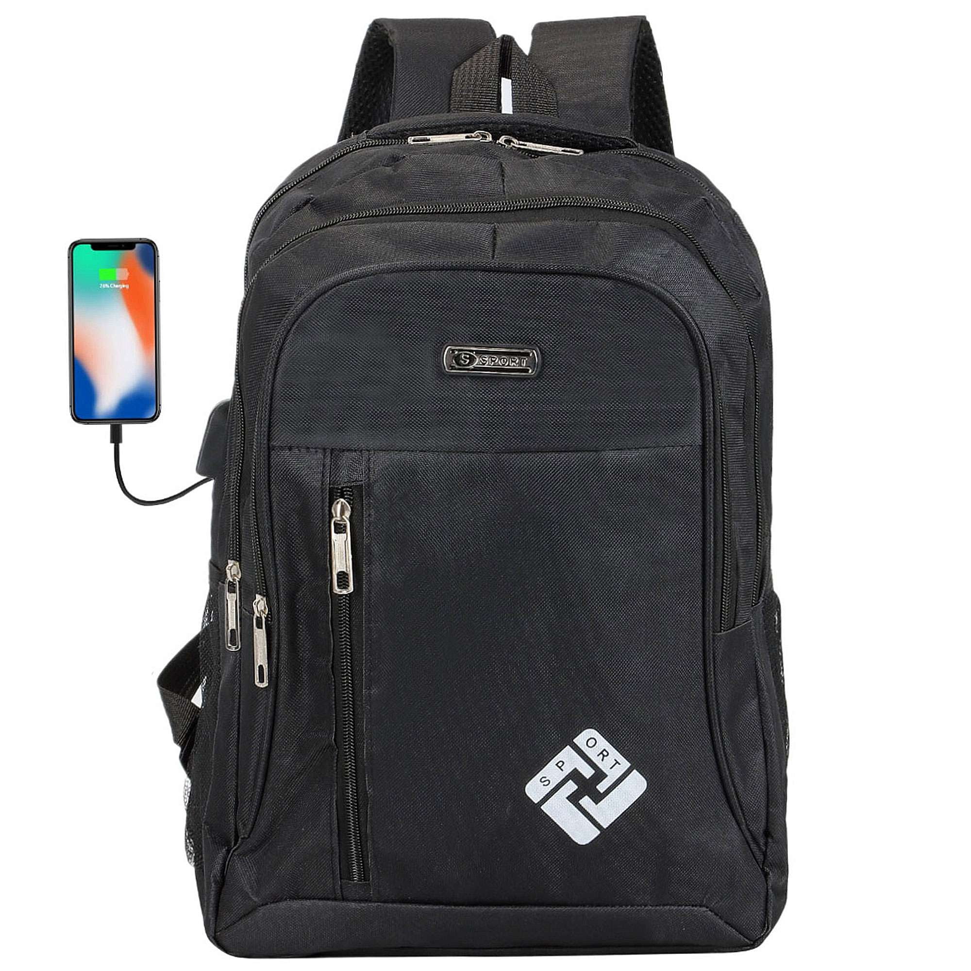 BadPiggies 17 Inch Travel Laptop Backpack for Men Women, Waterproof ...