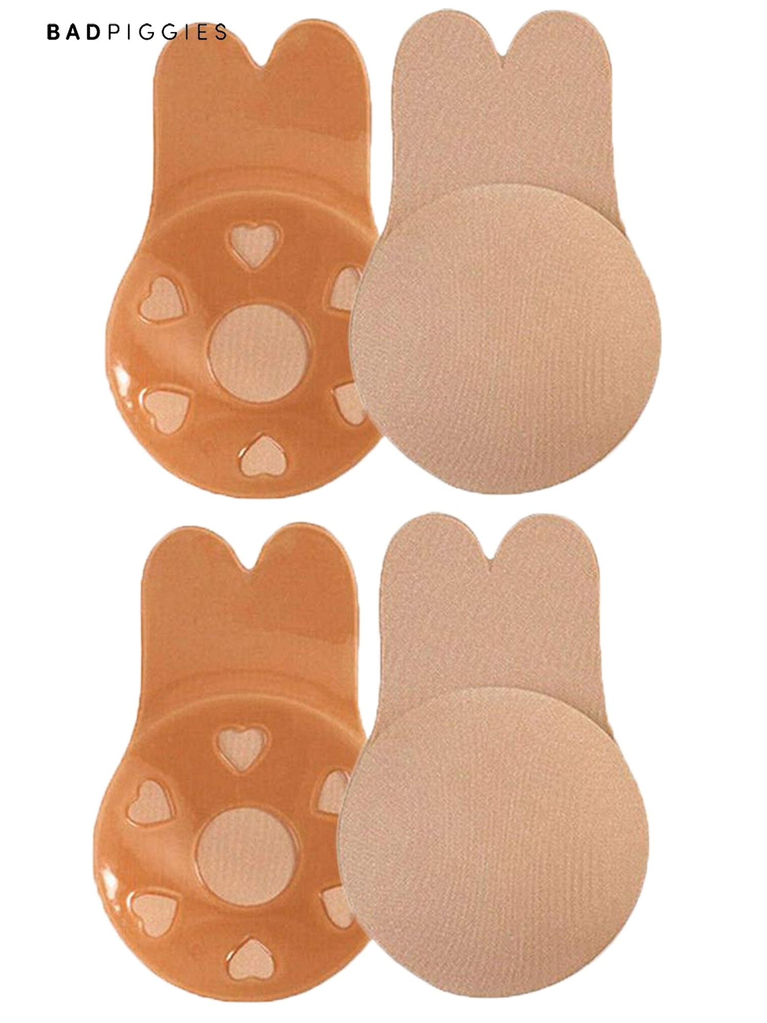 BadPiggies 2 Pairs Rabbit Ear Women Invisible Bra Self Adhesive ...