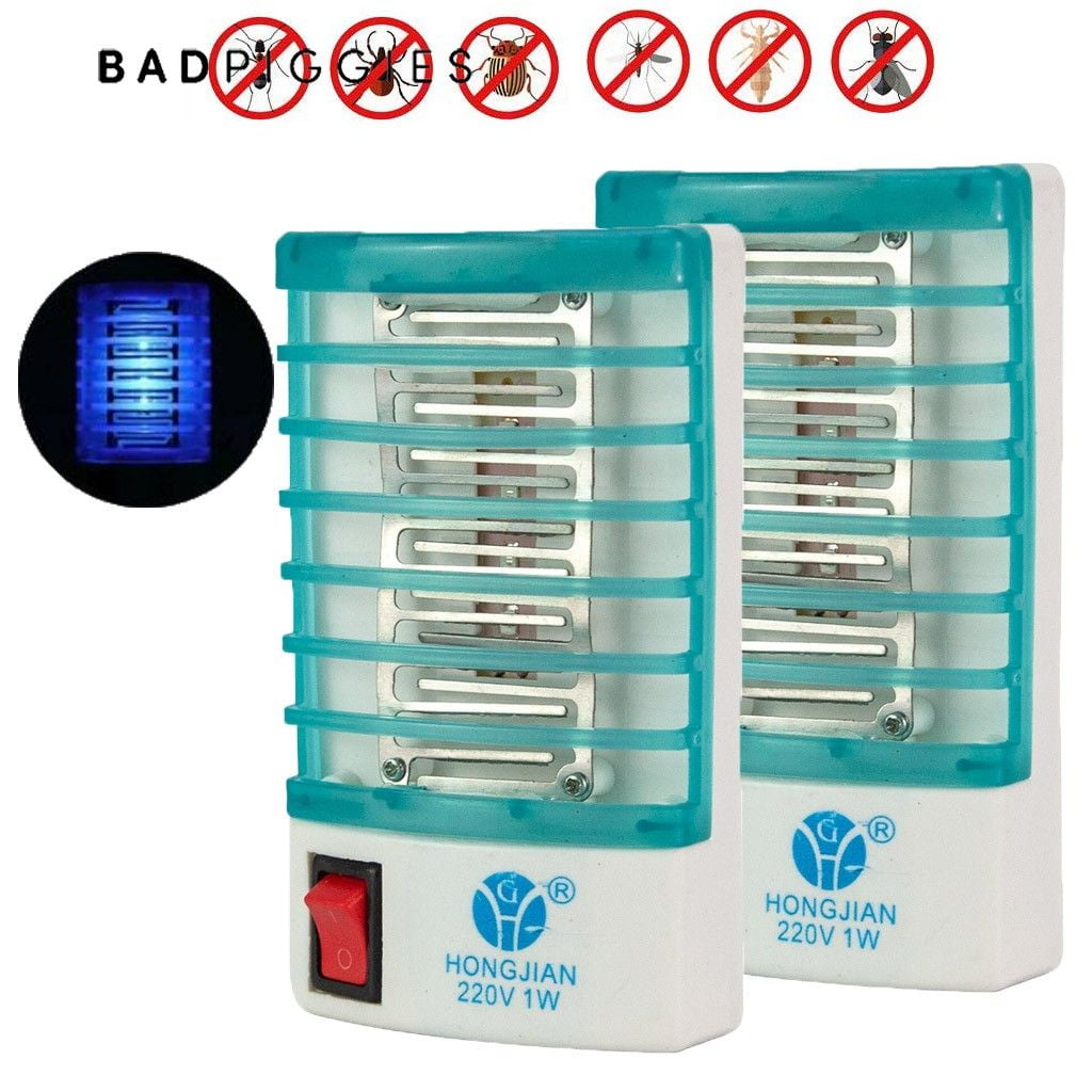 BadPiggies 2Packs Socket Electric Mosquito Killer Lamps LED Pest ...