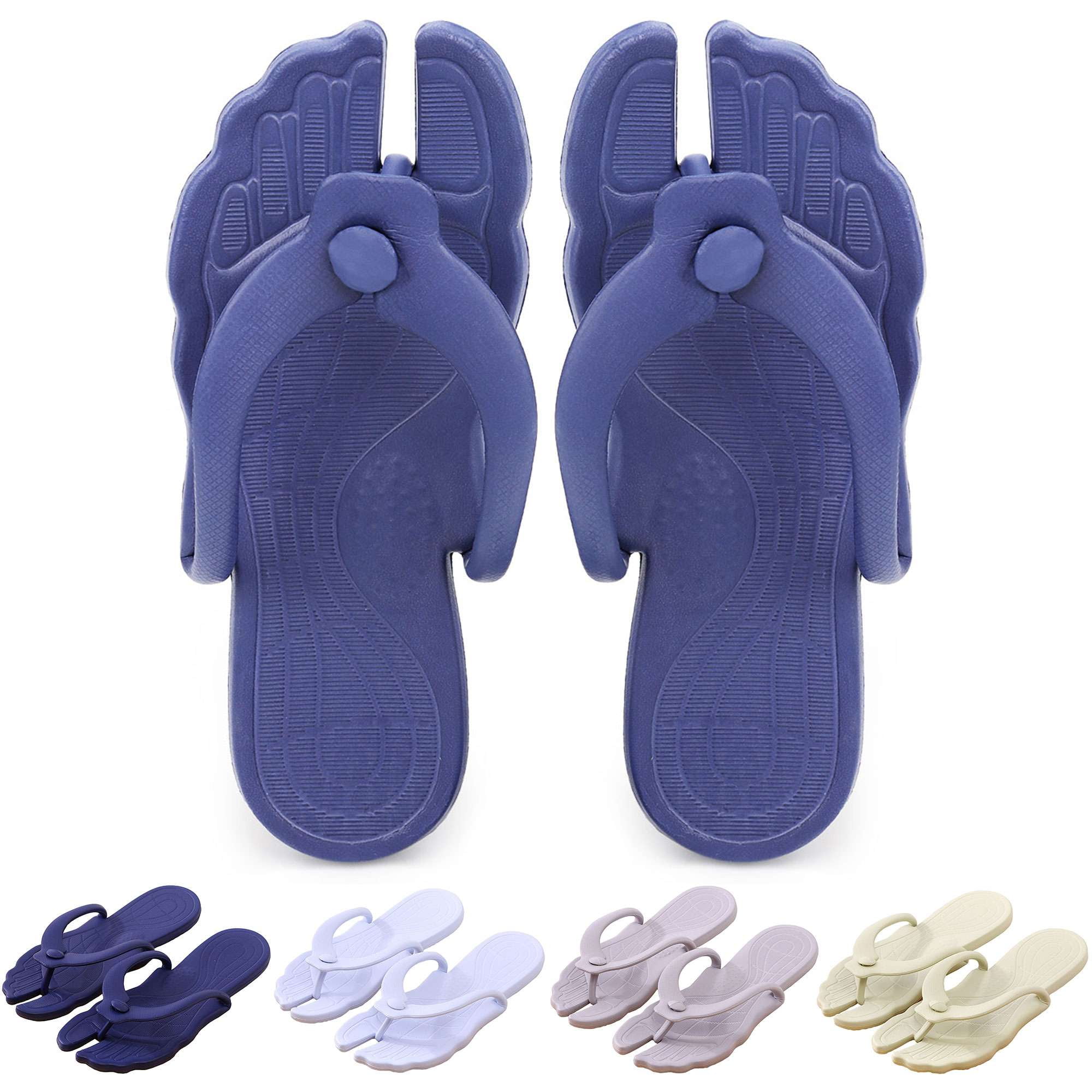 BadPiggies Anti-Slip Flip Flops Thong Sandals for Men Women Portable ...