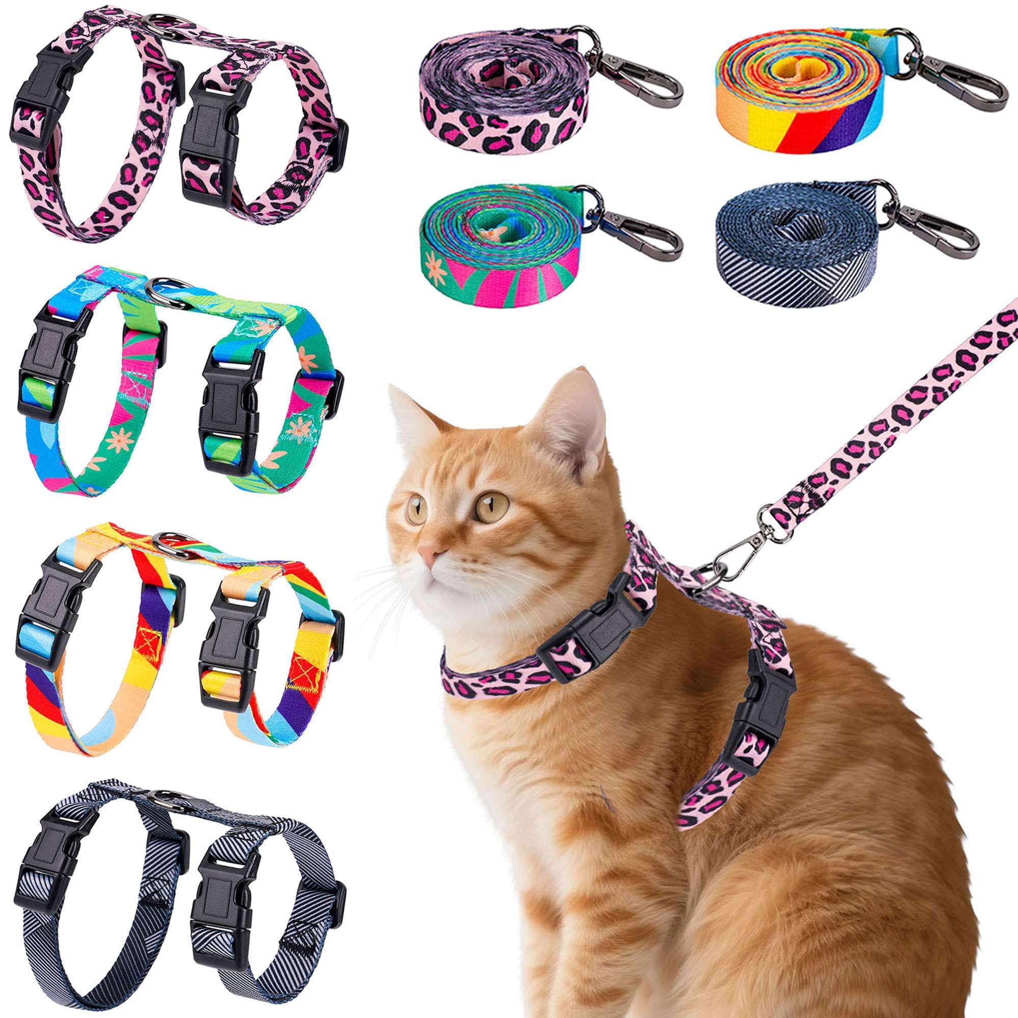 BadPiggies Cat Harness and Leash Set, Escape Proof Adjustable Pet ...