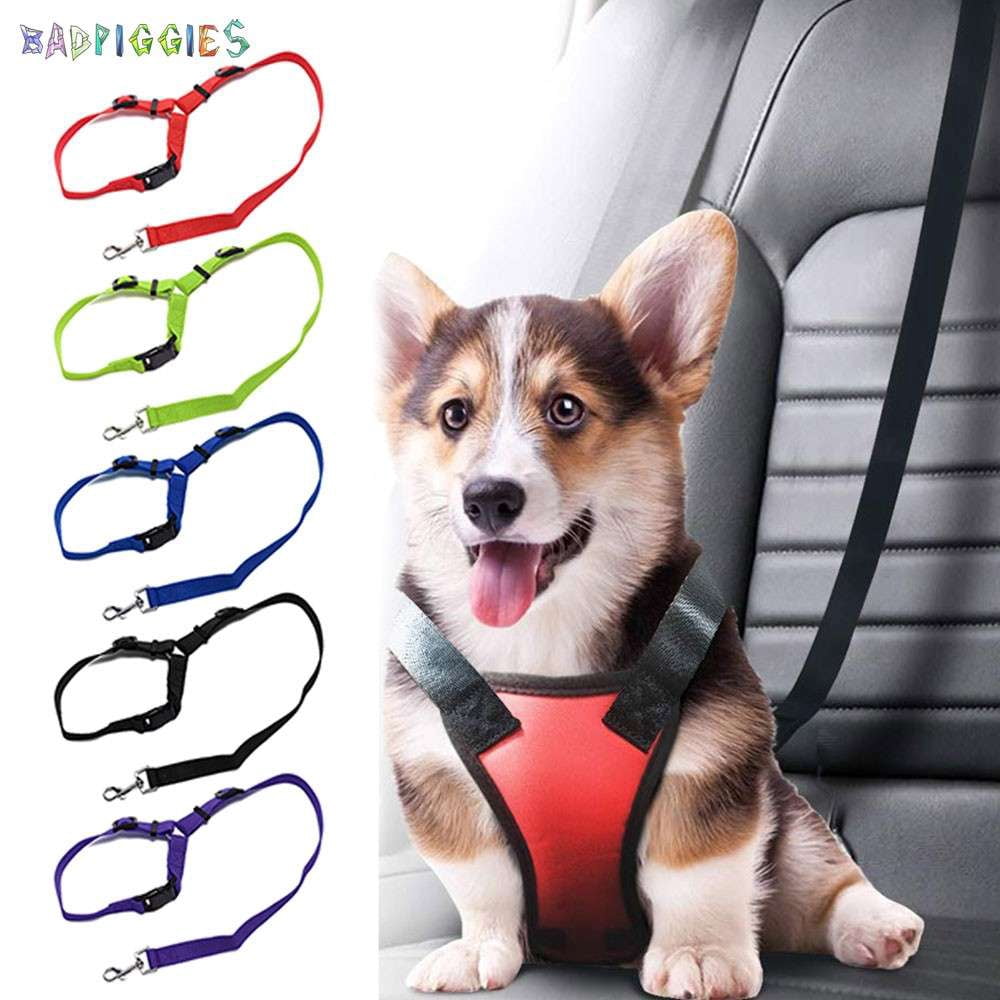 BadPiggies Dog Cat Safety Seat Belt Strap Car Headrest Restraint ...