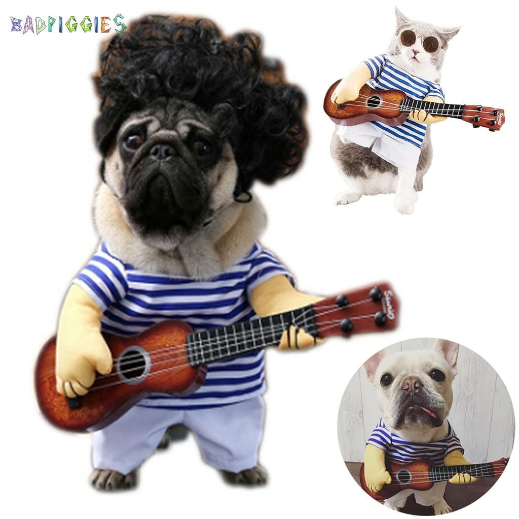 BadPiggies Pet Guitar Costume Dog Costumes Guitarist Player for ...