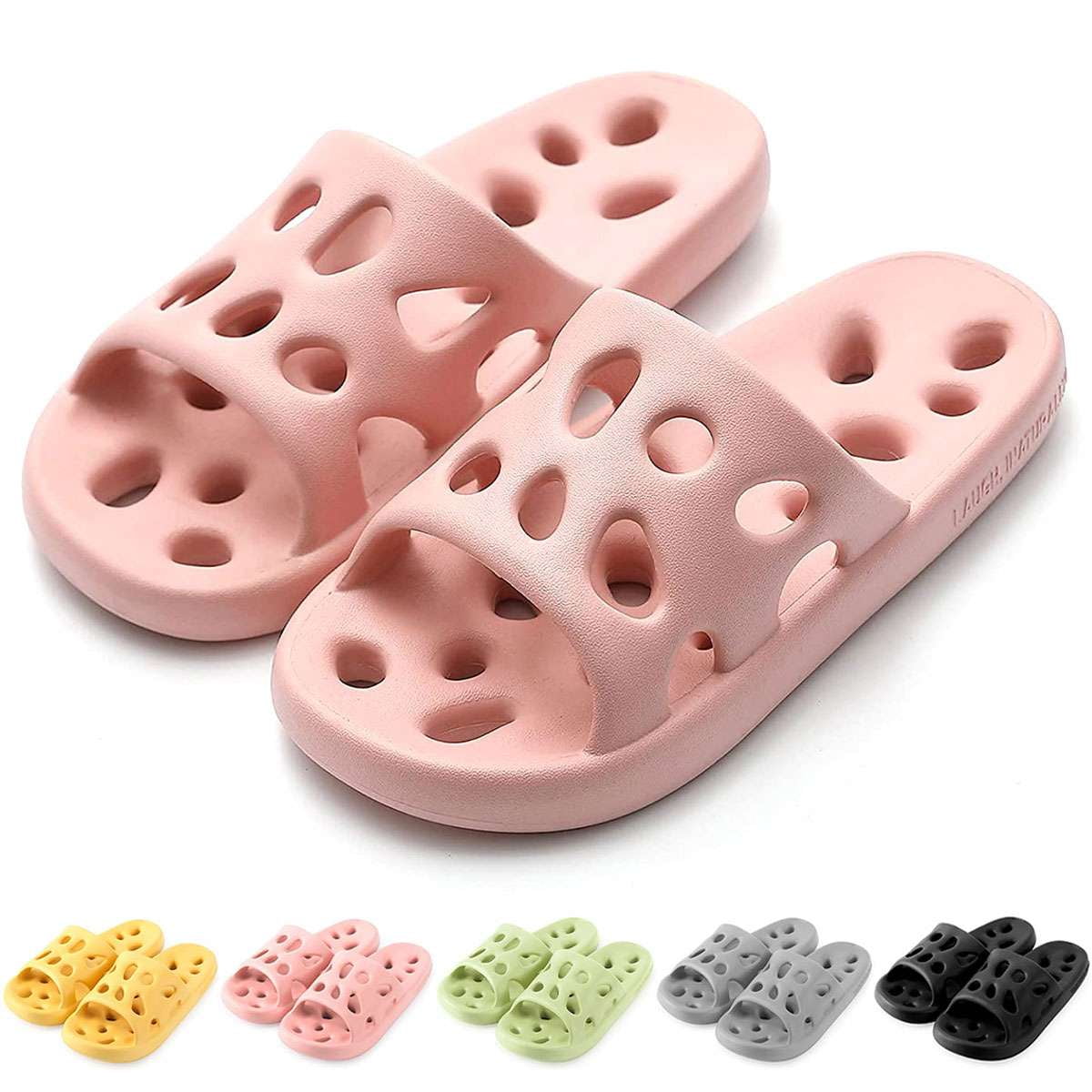 BadPiggies Pillow Slippers Shower Sandals Unisex EVA Quick Dry Bathroom ...