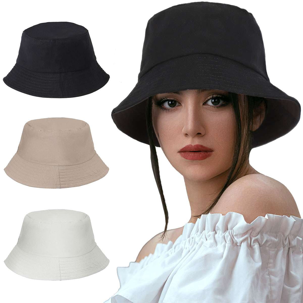 BadPiggies Reversible Bucket Hat UPF 50+ Cotton Packable Cap Unisex for ...