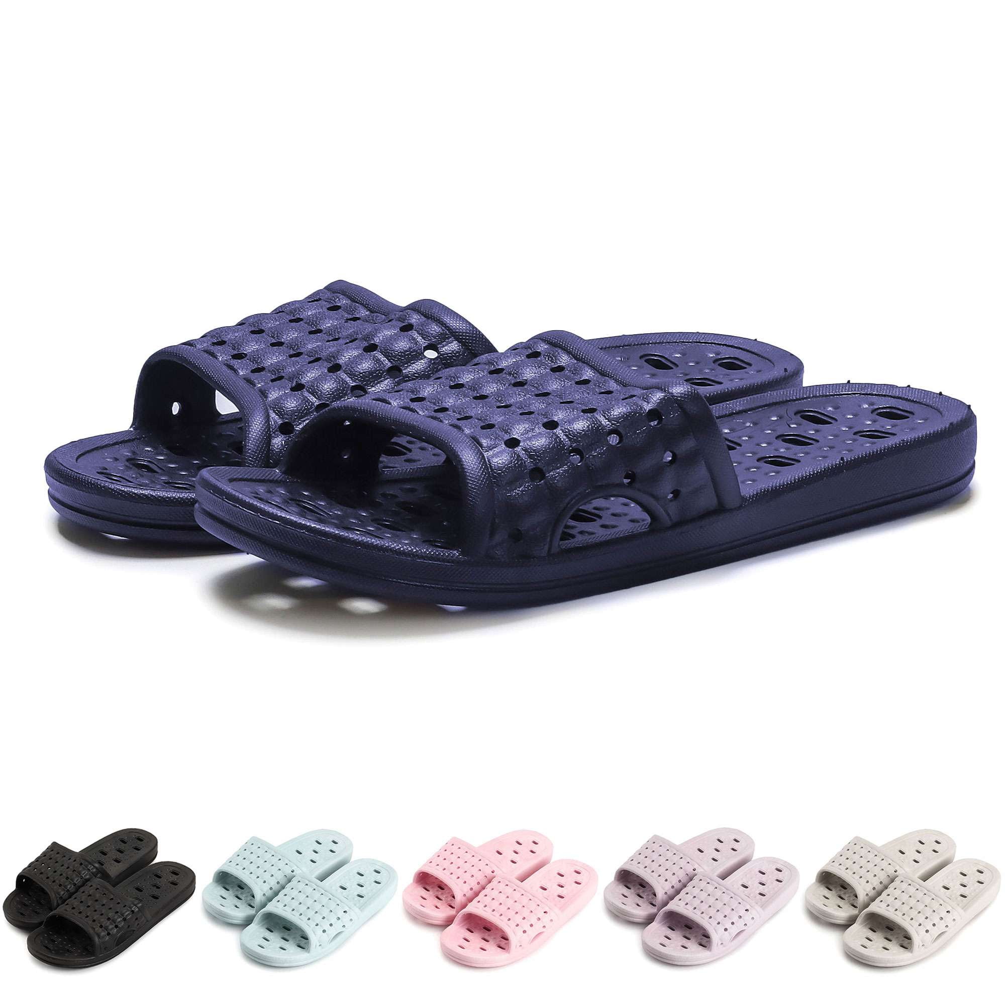 BadPiggies Shower Shoes for Women Men, Quick Drying Non Slip Bath ...