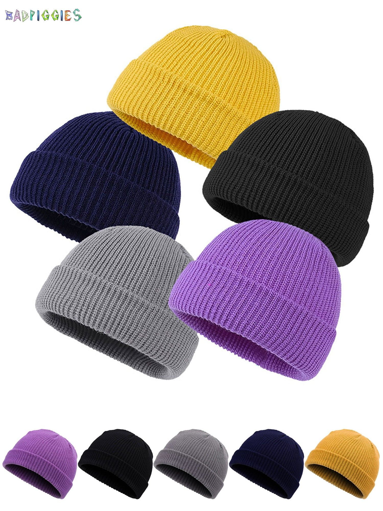 BadPiggies Trawler Beanie Watch Hat Roll up Edge Skullcap Ski Fisherman ...
