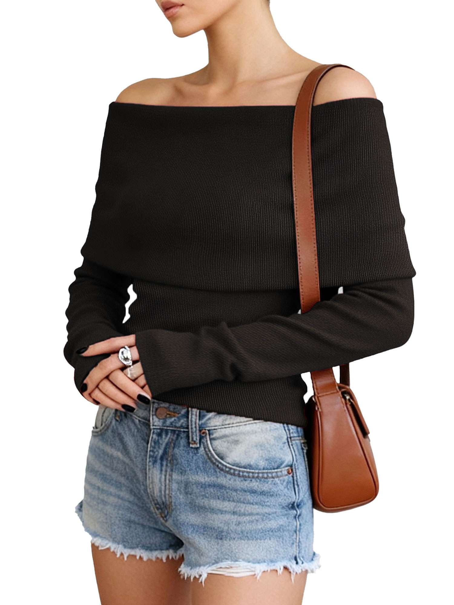 Surprising Women S Off The Shoulder Sweatshirt Images
