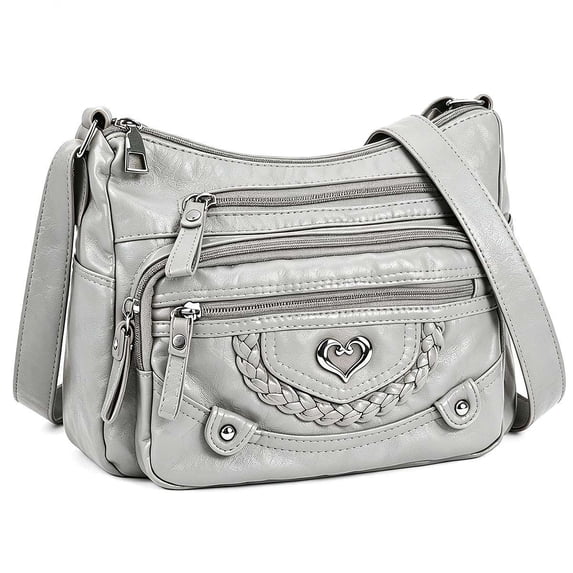 BadPiggies Women's Soft PU Leather Shoulder Bag Ladies Crossbody Purse ...