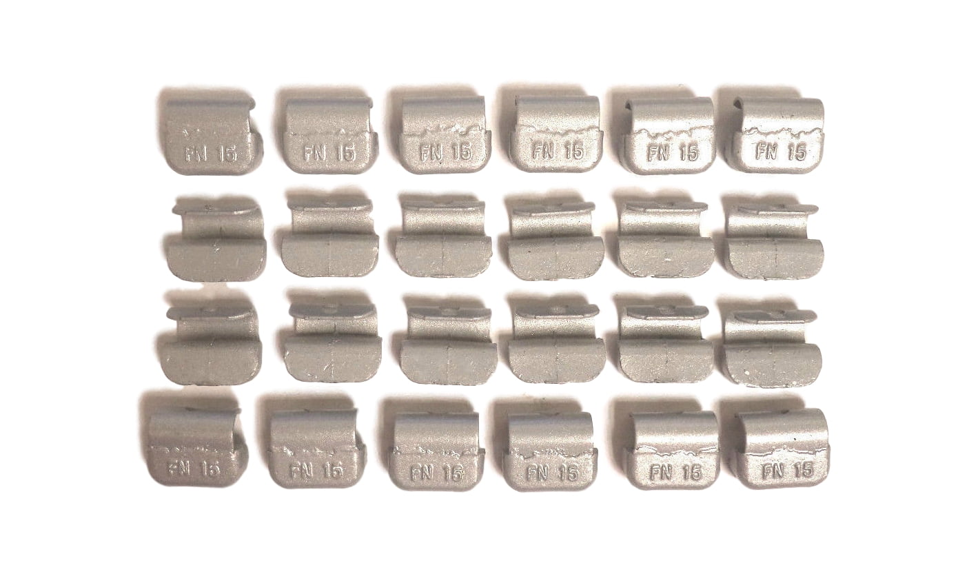 Bada Aluma-Guard Coated Wheel Weights ALCFN 15 GM 24 Count - Walmart.com