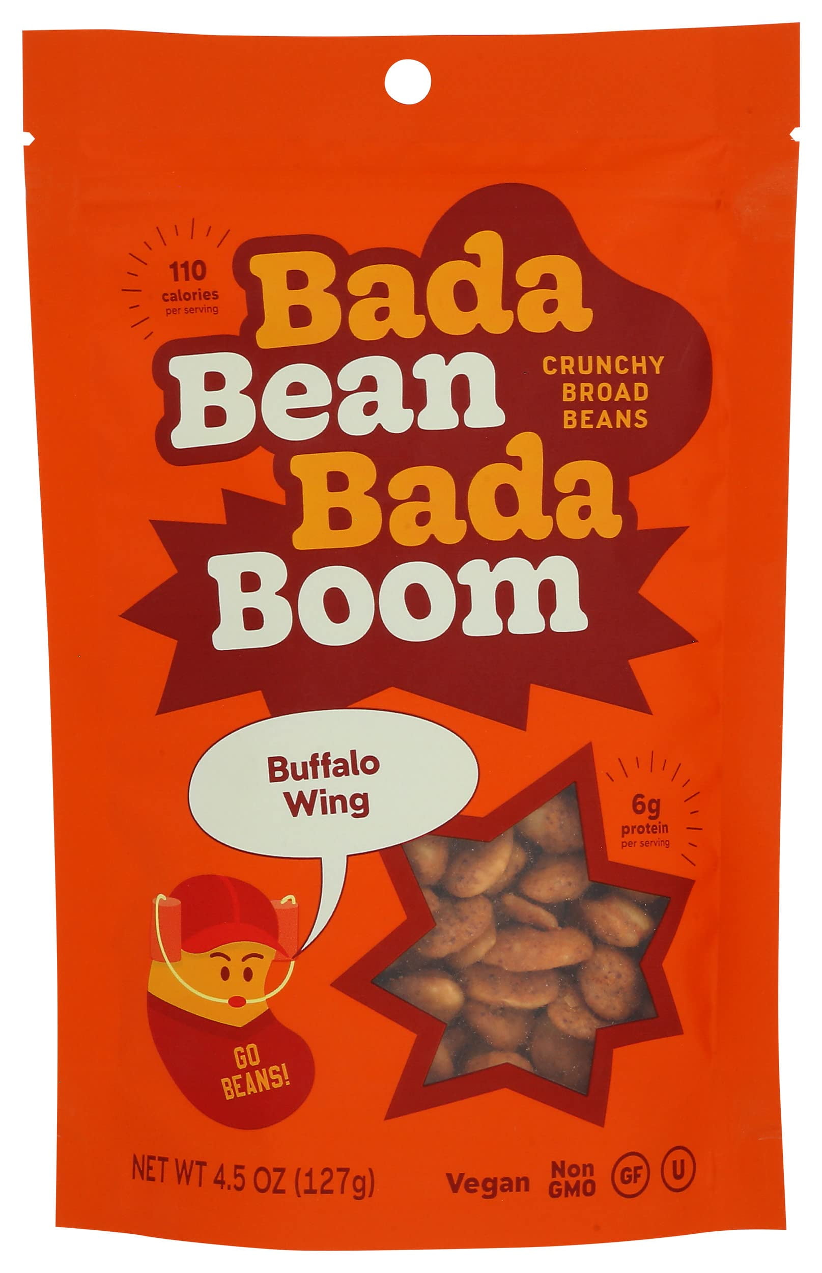 Bada Bean Bada Boom IRF13 Plant-Based Protein, Gluten Free, Vegan, Crunchy Roasted Broad (Fava ...