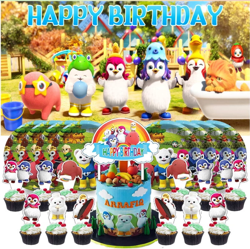 Badanamu Birthday Plates Supplies Decorations Decor Backdrop Banner ...