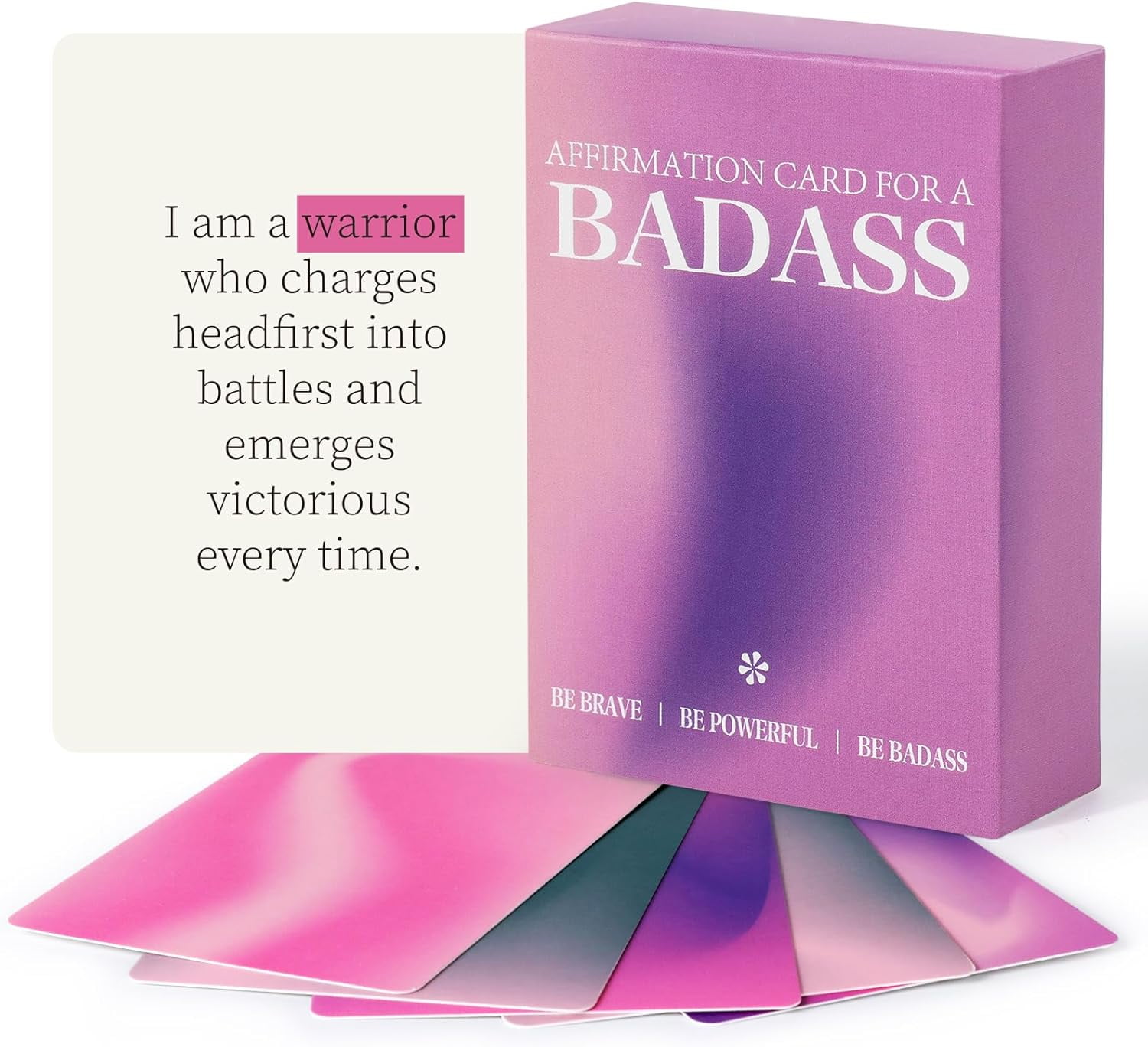 Badass Affirmation Cards for Women, 60 Unique Positive Daily ...
