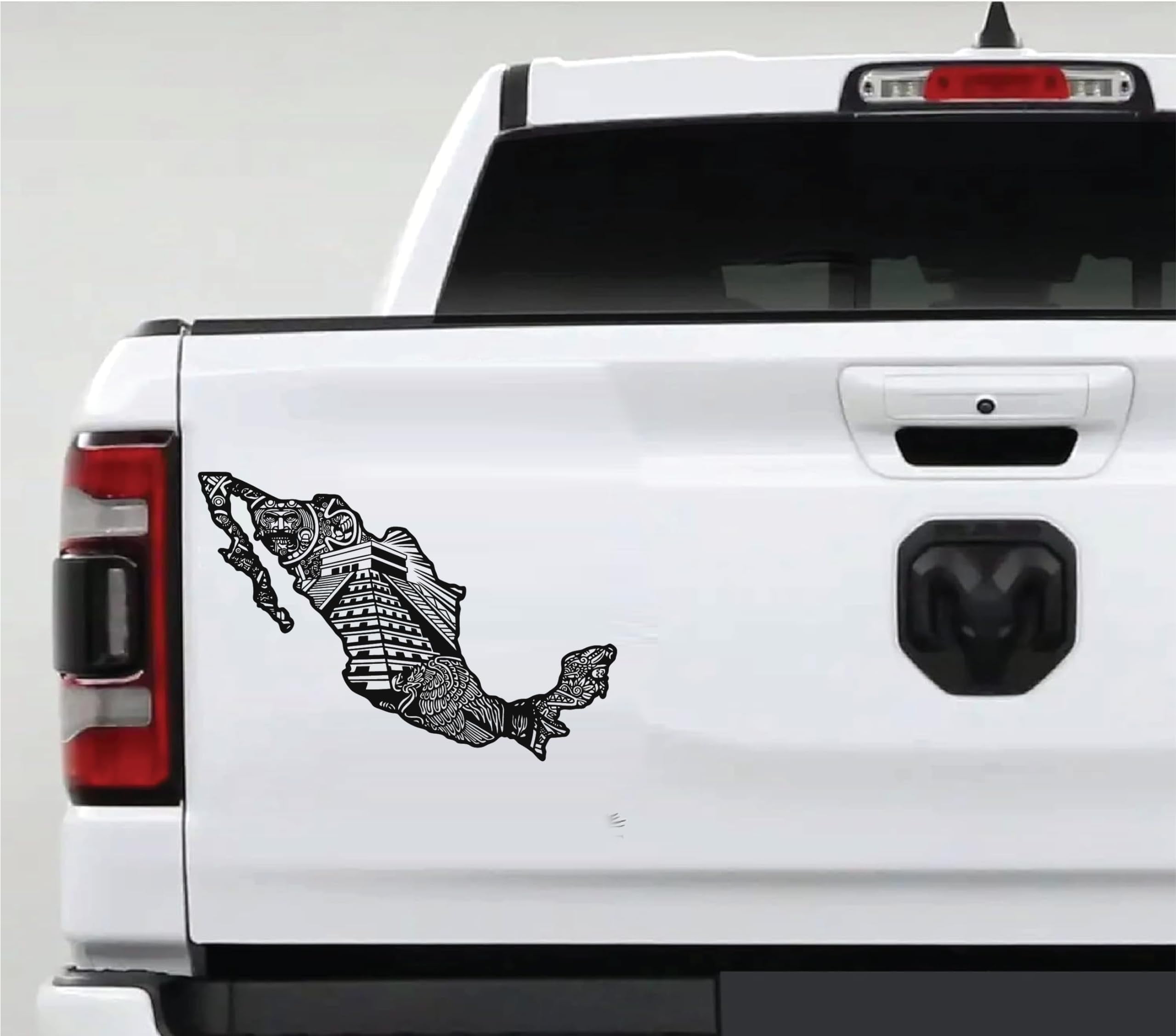 Badass Aztec Mexico Outline Vinyl Decal Sticker - Fits on Any Car or ...