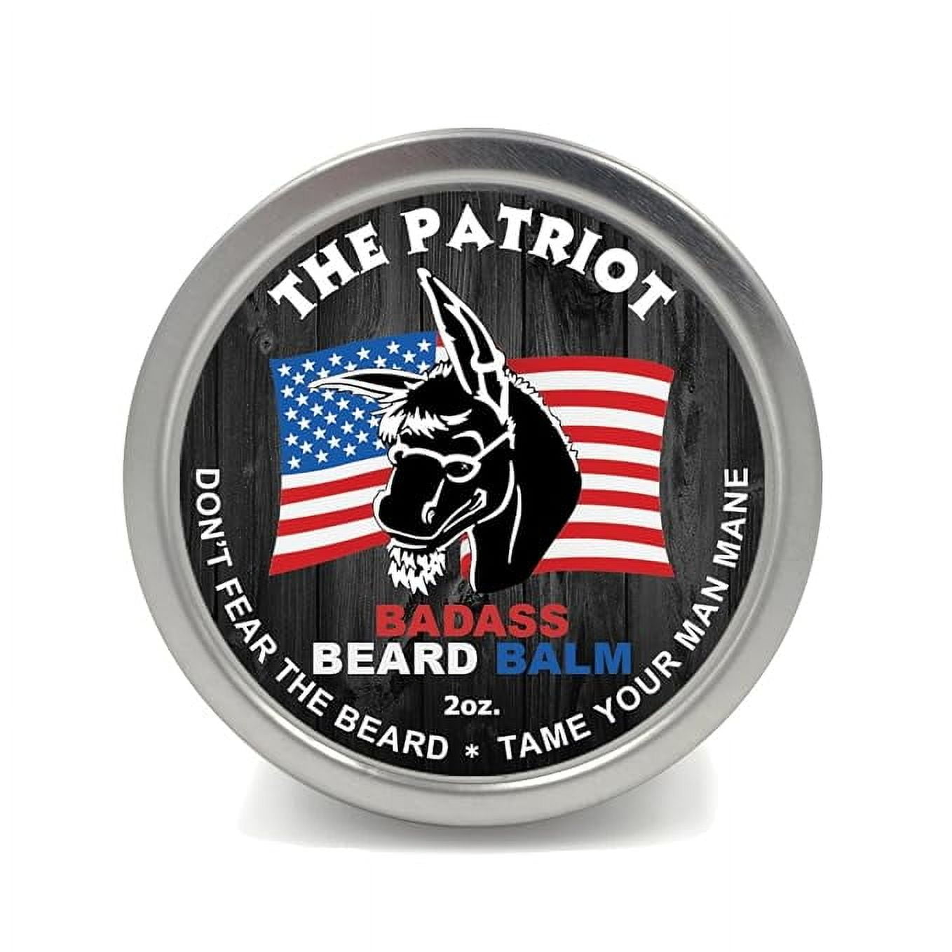 Badass Beard Care Beard Balm - The Patriot Scent, 2 Ounce - All Natural ...