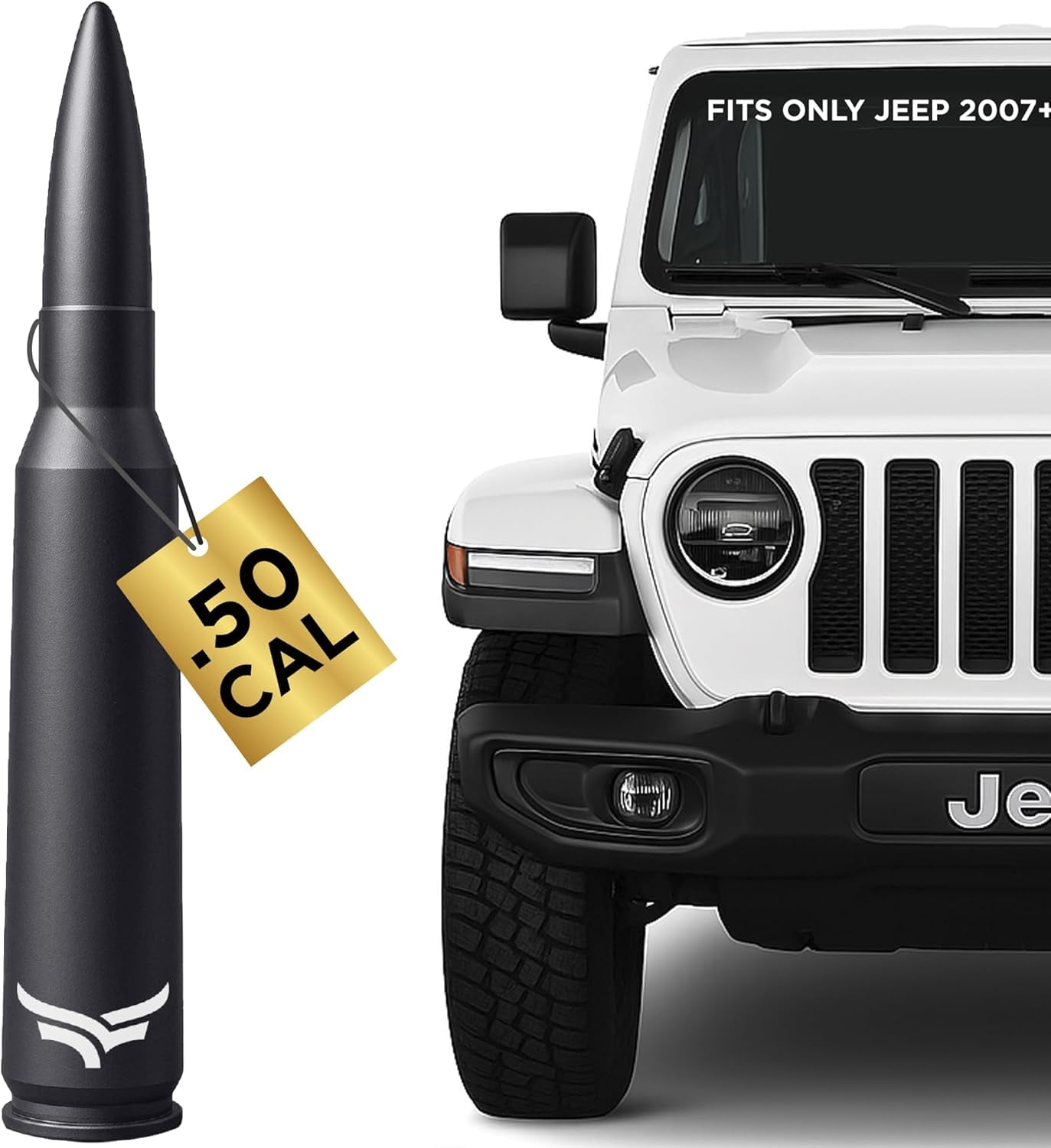 Badass Bullet Antenna® Fits Jeep Wrangler JK & JL from ( for Jeep ...