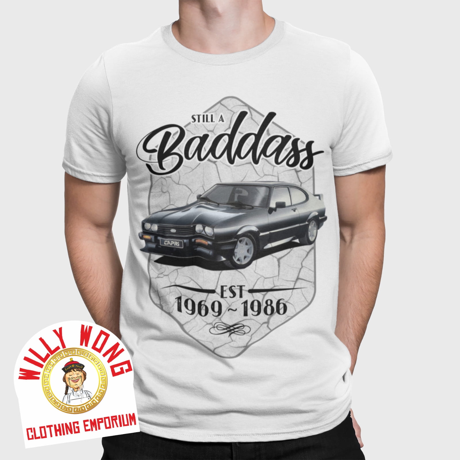 Badass Capri Car T-Shirt Retro Tee 70s 80s 90s Tee Jack Racer London UK ...