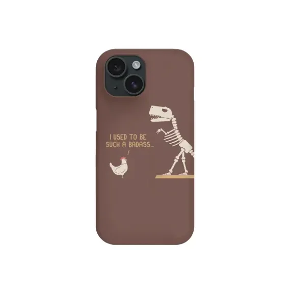 Badass Funny Skeleton Cool Attitude Phone Case for iPhone 16 15 14 13 ...