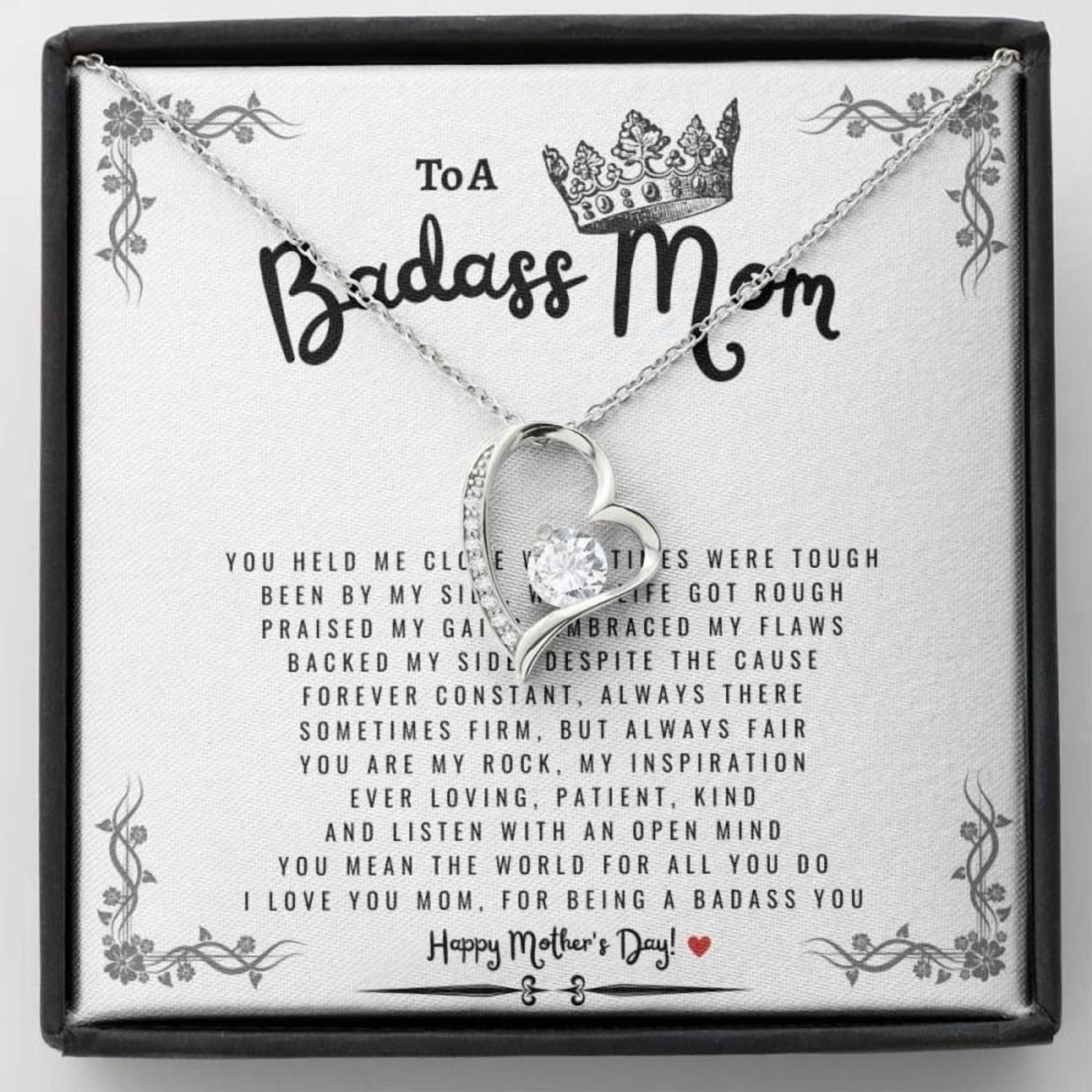 To A Badass Mom Necklace, Best Mom Necklace, Present For Mom, Mother's ...