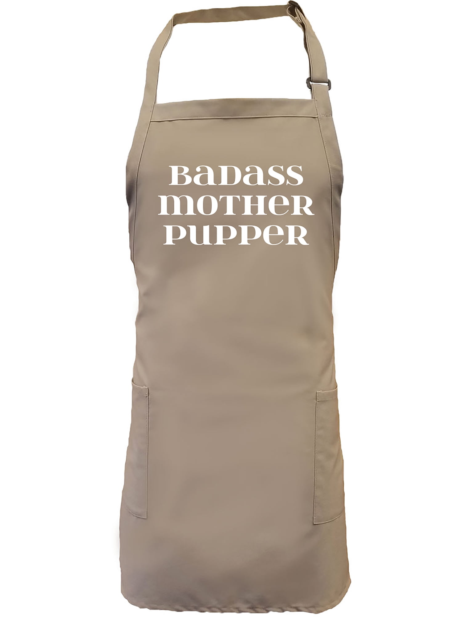 Badass Mother Pupper Apron with 2 patch pockets - Walmart.com