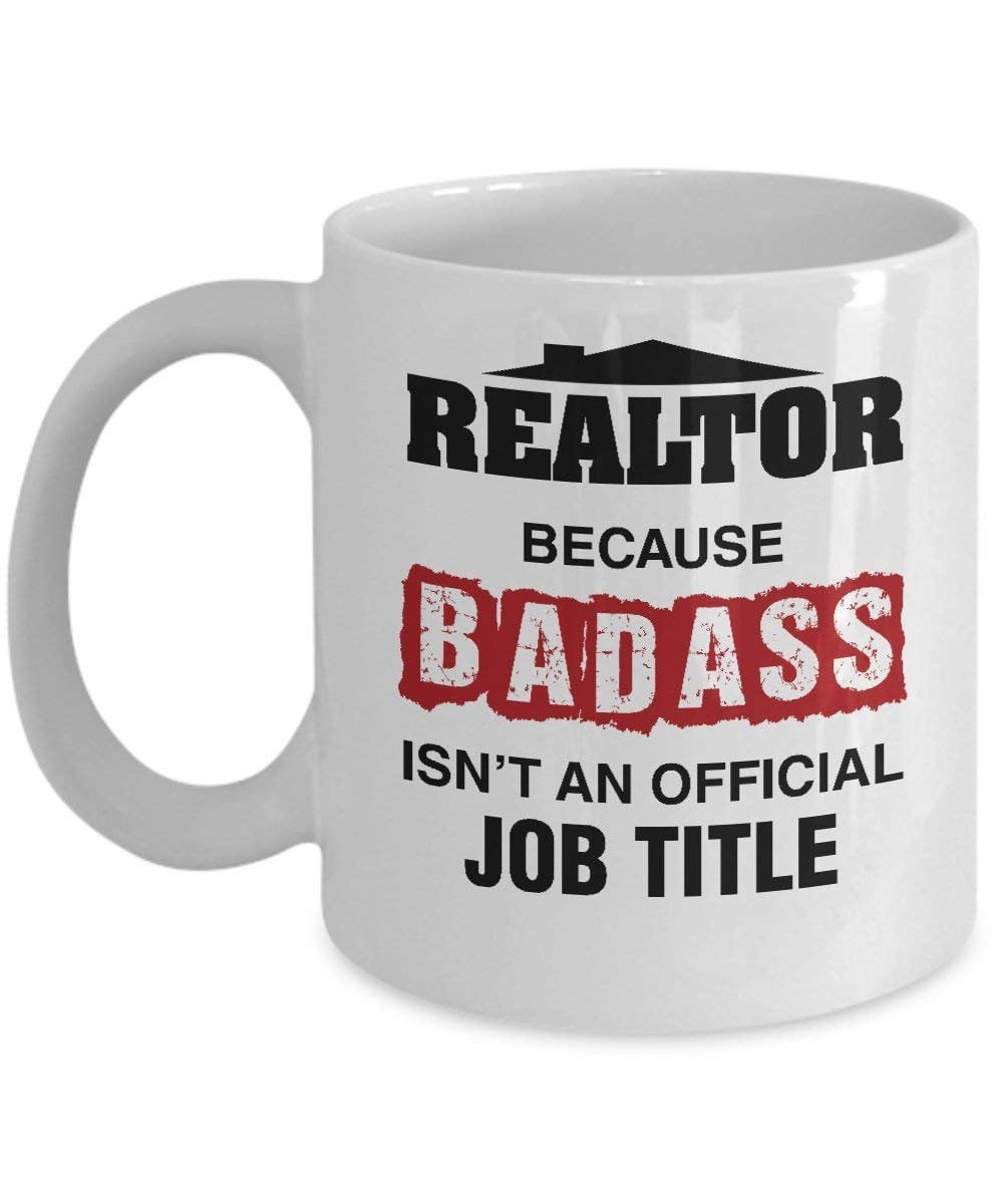 Badass Realtor Funny Real Estate Agent Gift Coffee Mug - Walmart.com